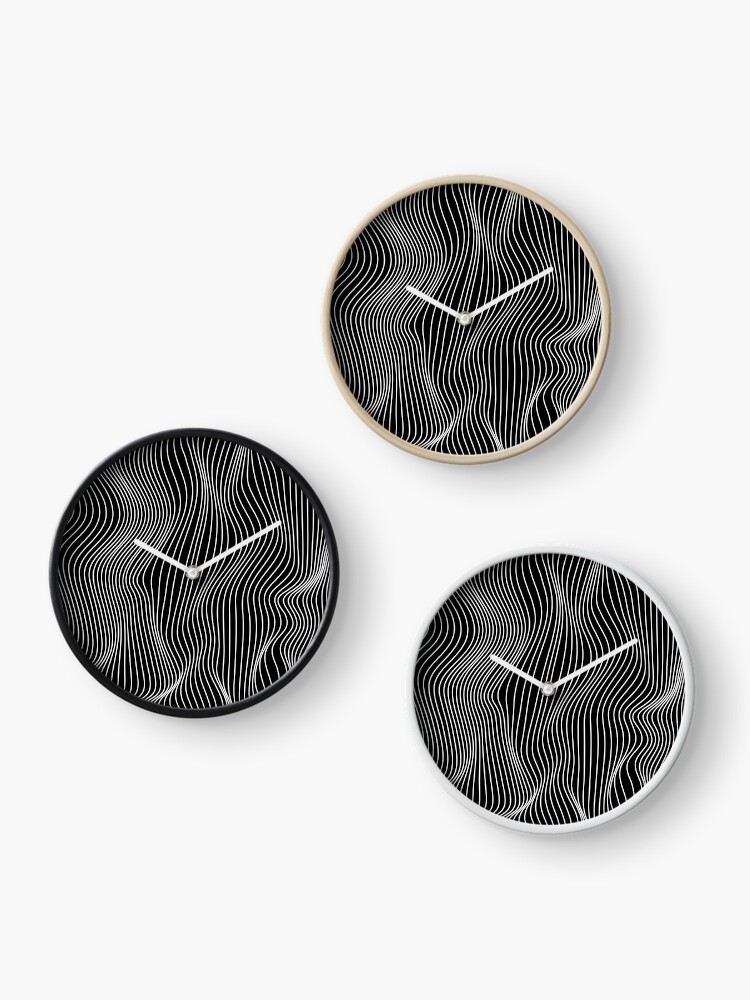 Optical Illusion Minimal Lines Clock sold by Ibrar Khan | SKU 4688930 ...