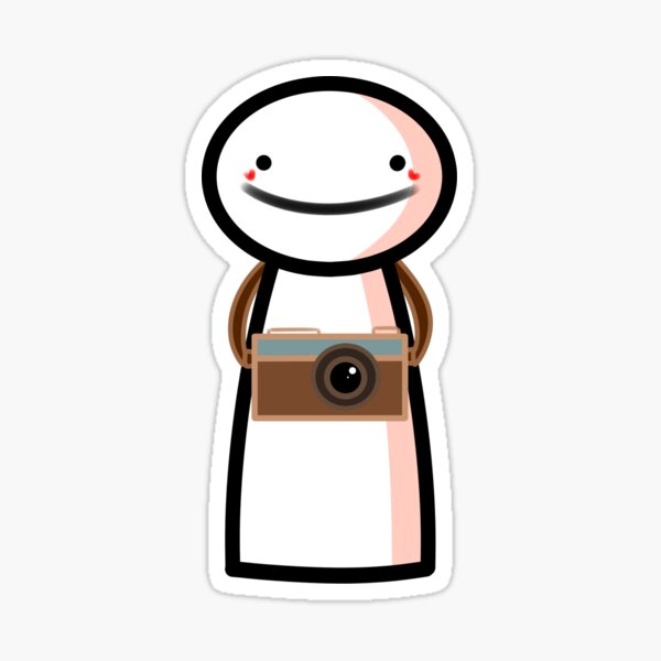 "Dream blob with the camera" Sticker for Sale by Vixydraws | Redbubble