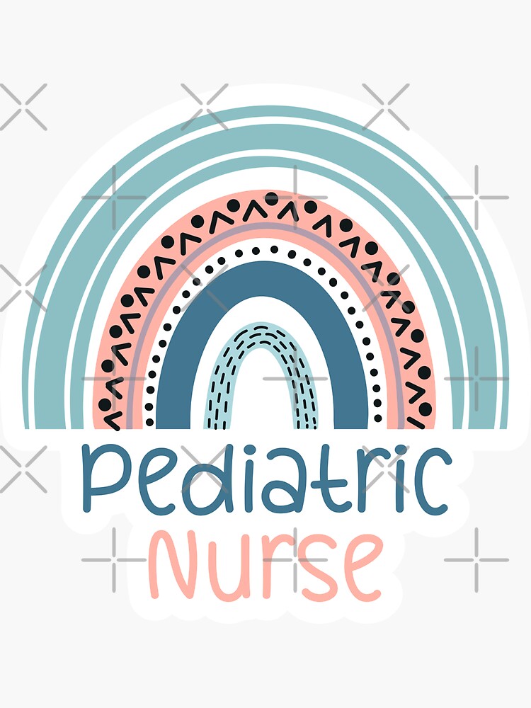 "Cute Pediatric Nurse Boho Rainbow | Childrens Nurse | Pediatric ER ...