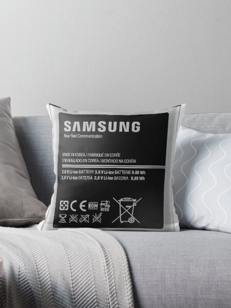 "PHONE BATTERY PILLOW" Pillow by SpongyDesings | Redbubble