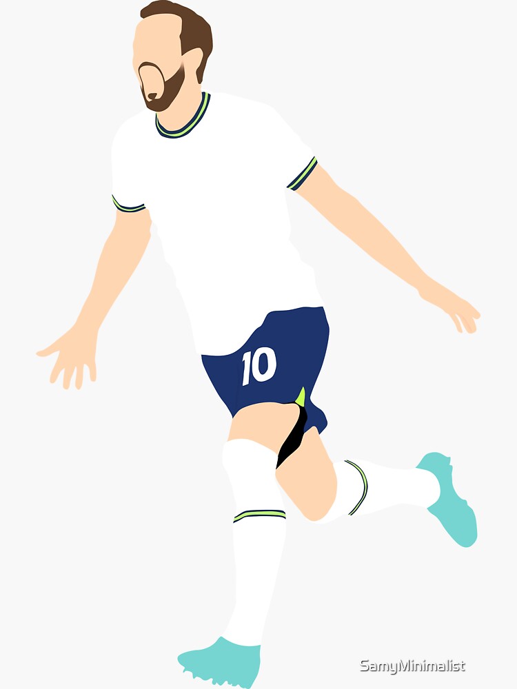 "Harry Kane Minimalist" Stickerundefined by SamyMinimalist | Redbubble
