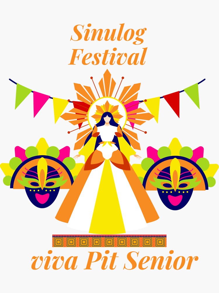 "Sinulog Festival Sinulog Cebu " Sticker for Sale by abbraahmad33 ...