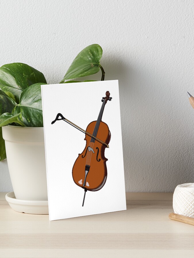 "Cello cartoon illustration" Art Board Print for Sale by Misscartoon ...
