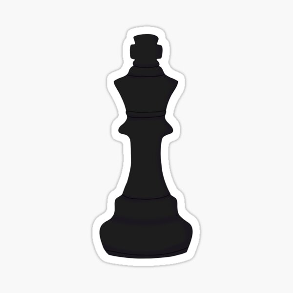 "Black King Chess Piece" Sticker for Sale by BlazeCreates | Redbubble