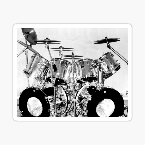 "Rockin' Drums, Cymbals and sticks; Drums are my therapy !" Sticker for ...