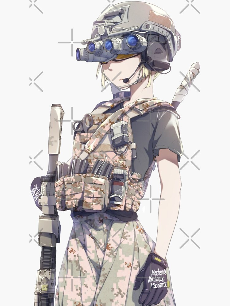"NVG Waifu Operator" Sticker for Sale by TaxThisFedBoy | Redbubble
