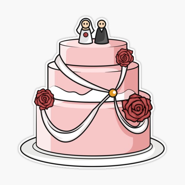 Cartoon Wedding Cake Images