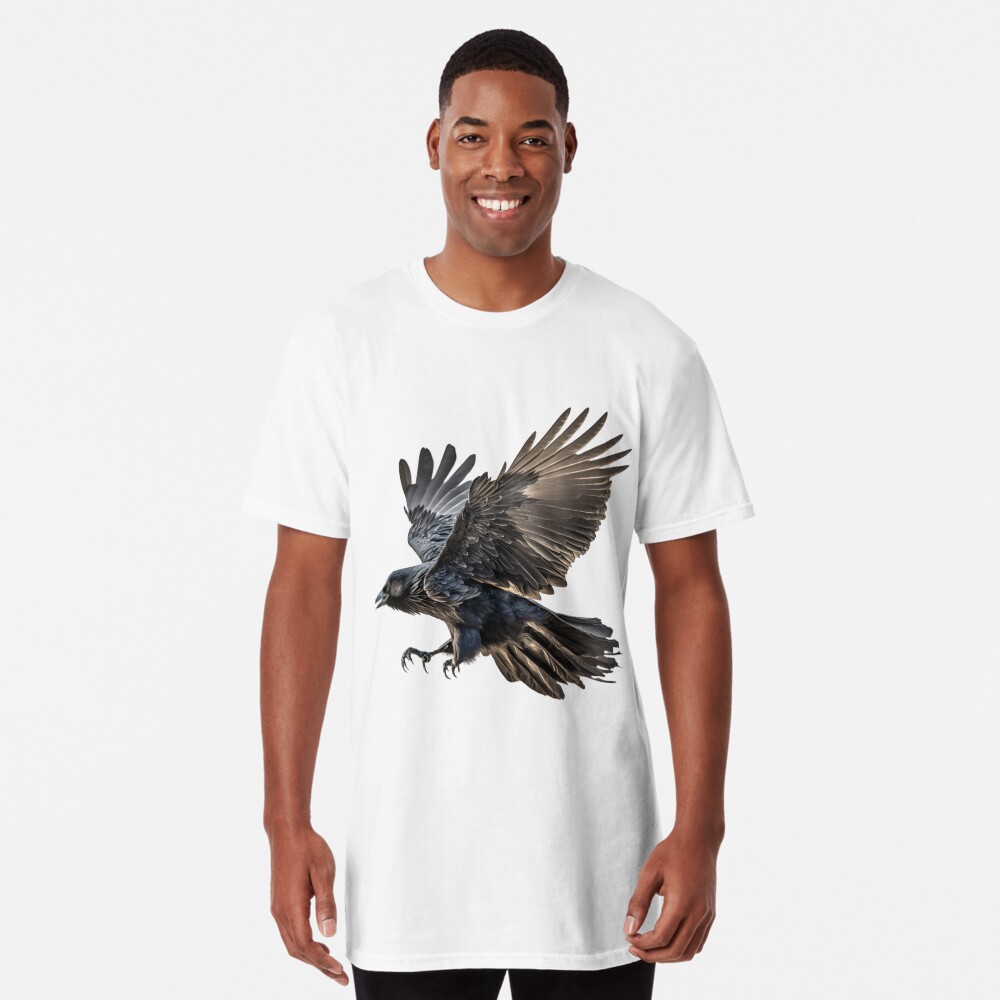 "Badass Flying Raven Crow Bird Realistic " Sticker for Sale by ...