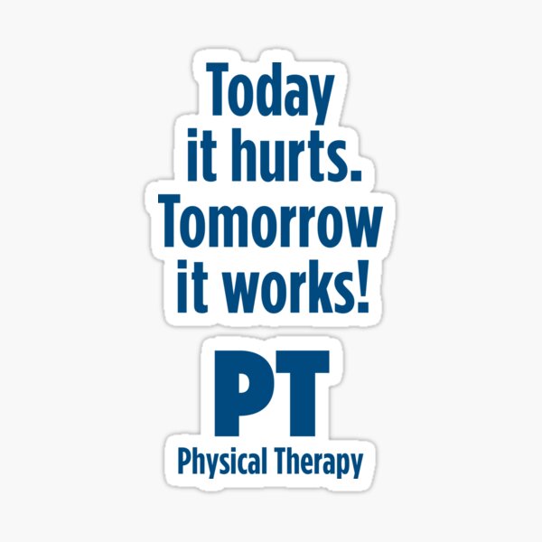 "Physical Therapy Gifts For PT Month" Sticker for Sale by AAGraphics ...