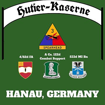 "Hutier Kaserne: Home of the Brave - Hanau, Germany" Essential T-Shirt ...