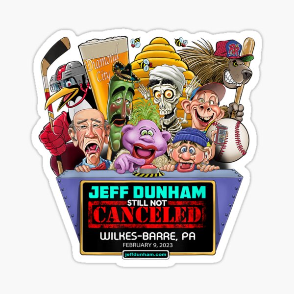 "Jeff Dunham Manchester" Sticker for Sale by OMMashop | Redbubble