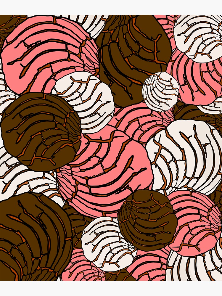 "Concha Mexican Bread Bakery Sweets Pan Dulce" Sticker for Sale by ...