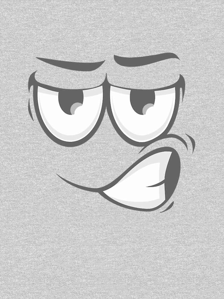 "Suspicious Emoticon with Angry Face Isolated" T-shirt for Sale by ...