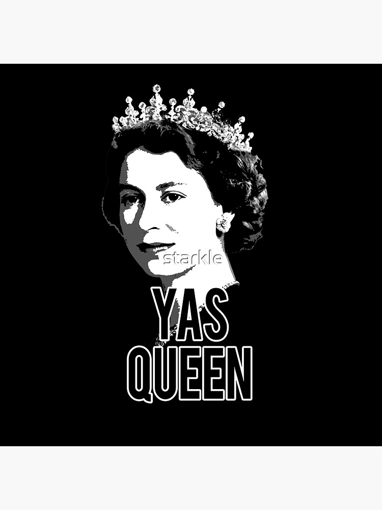 "YAS QUEEN ELIZABETH II uk young United Kingdom" Sticker by starkle ...