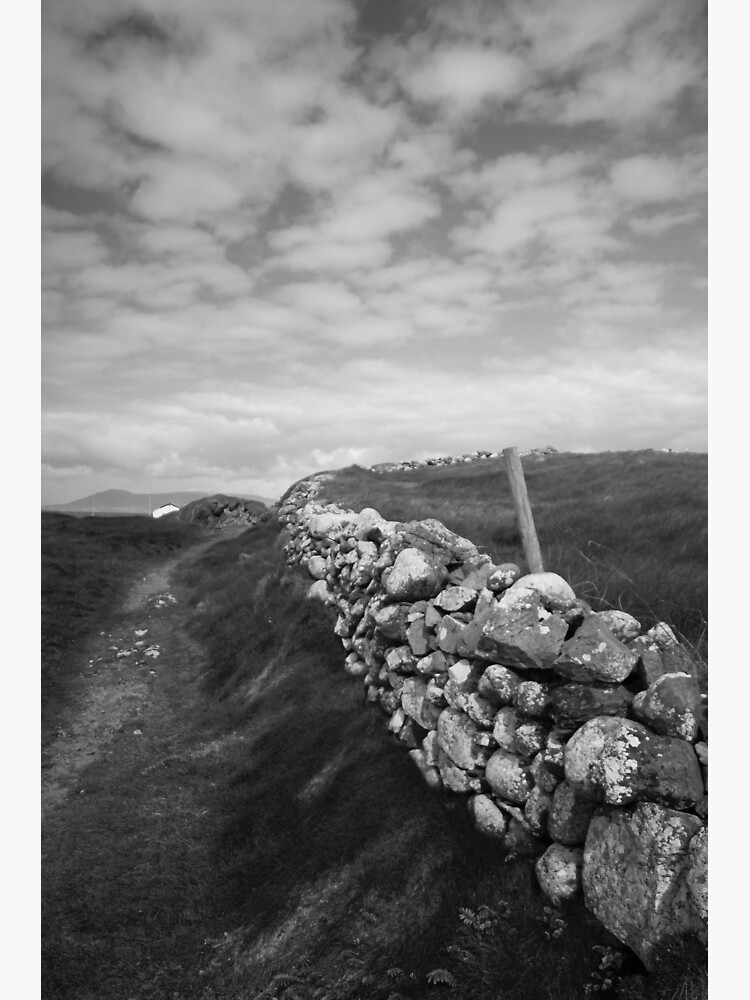 "Beat a path coastal walk county mayo black and white" Sticker for Sale ...