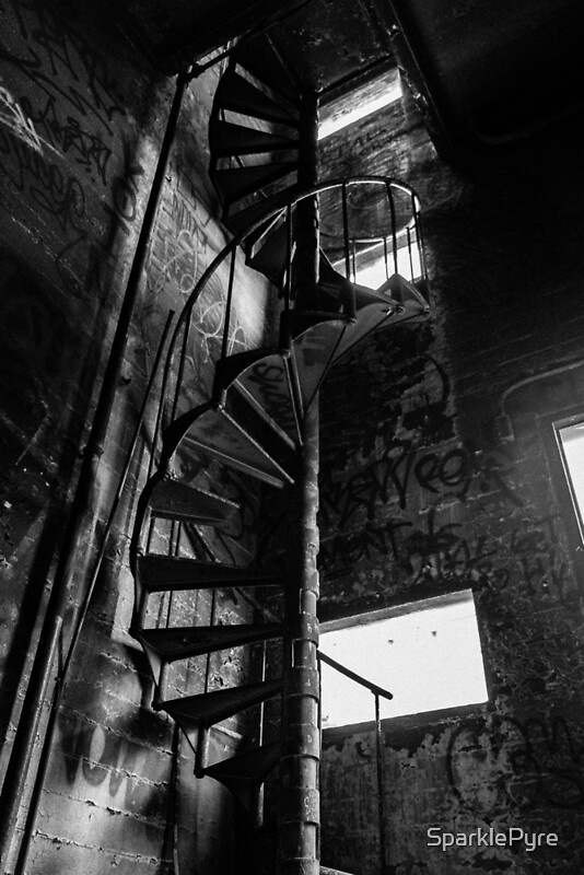 "Abandoned - Spooky Spiral Staircase by SparklePyre" by SparklePyre ...