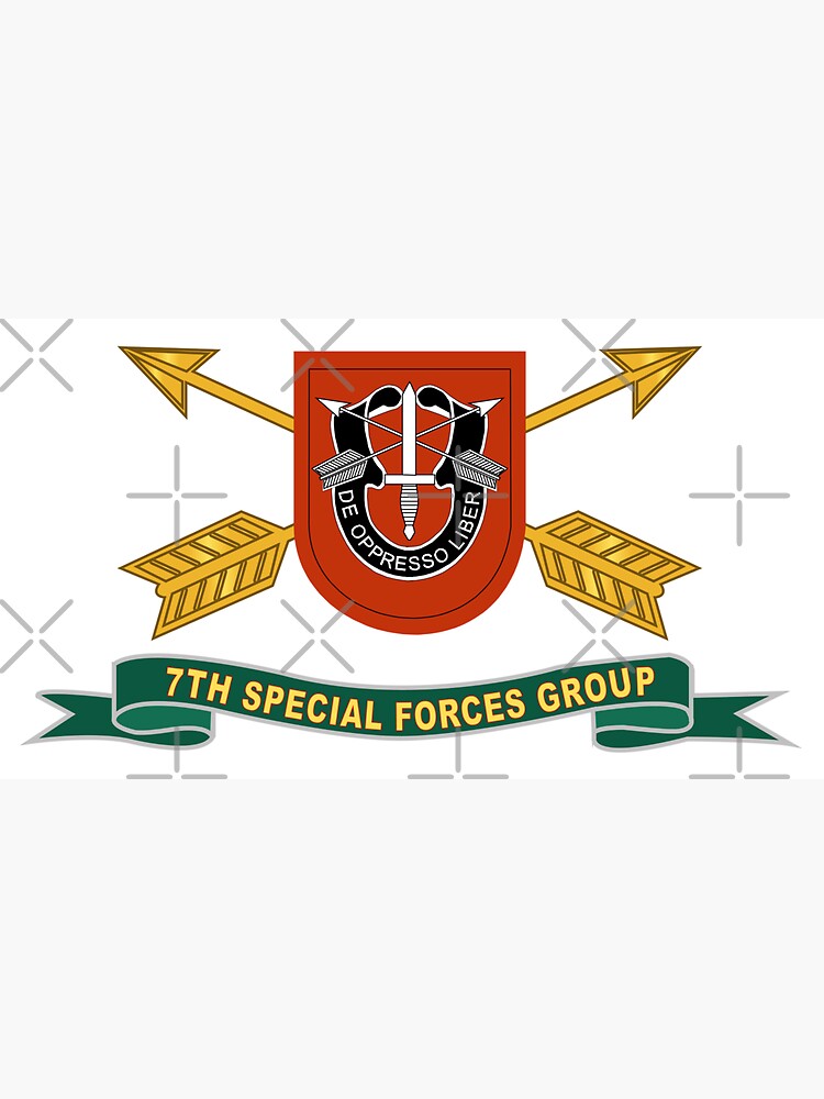 "Army - 7th Special Forces Group - Flash w Br - Ribbon X 300" Cap for ...