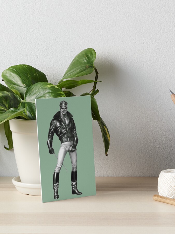 "Sage leather daddy Tom of Finland " Art Board Print for Sale by ...