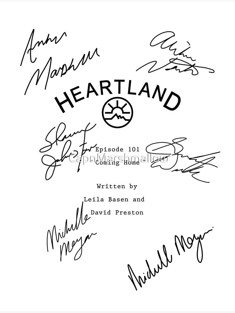 Heartland Script Premium Matte Vertical Poster sold by Bruno Coutinho ...