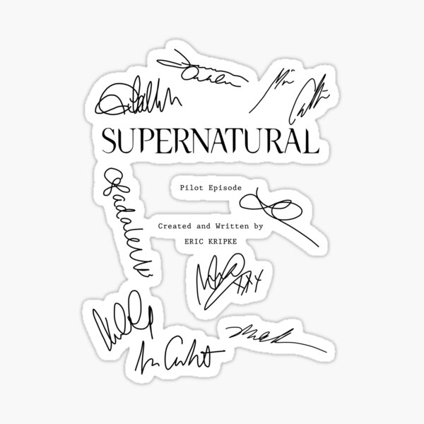"Supernatural" Sticker by CapnMarshmallow | Redbubble