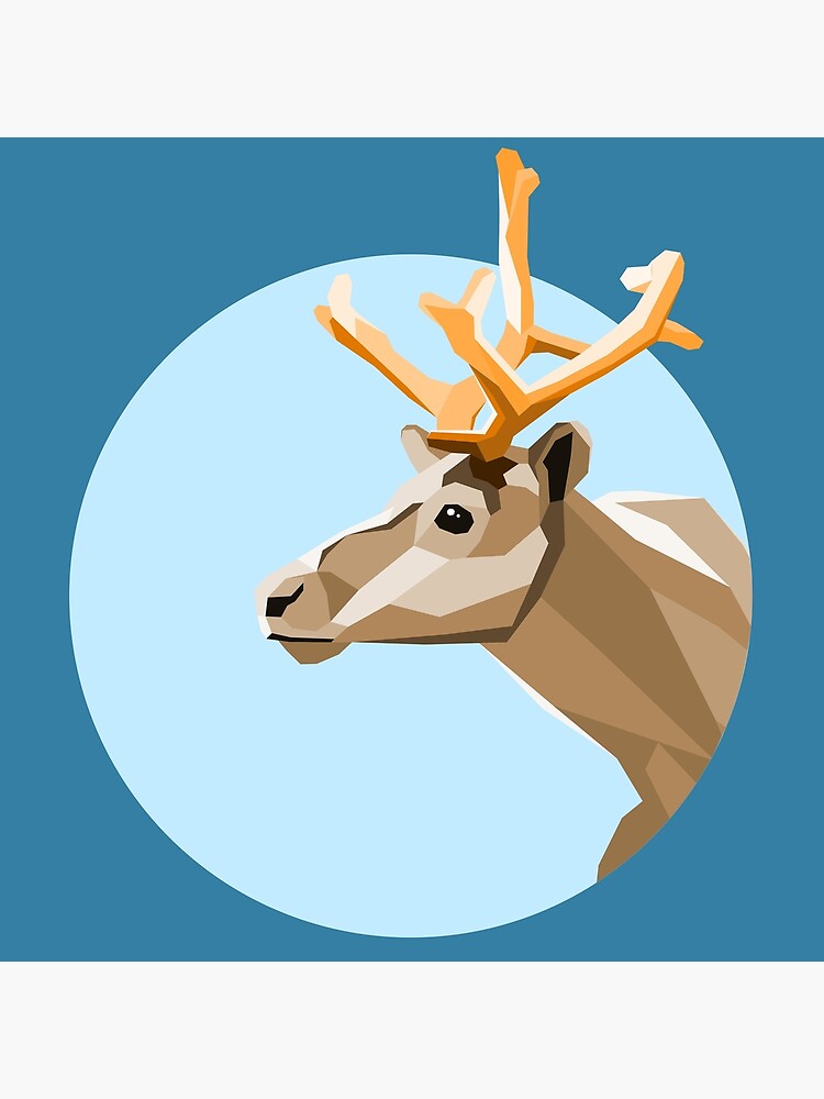 "Geometric Reindeer" Art Print for Sale by SarcasticBadger | Redbubble