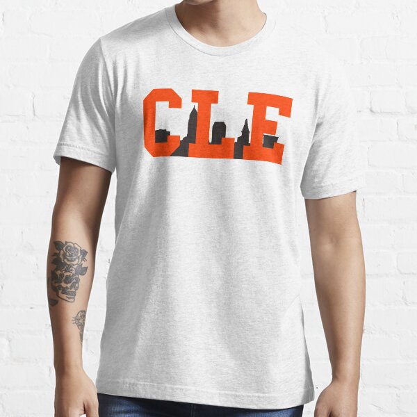 "CLE Skyline - Browns" T-shirt by Iaccol | Redbubble | cleveland t ...