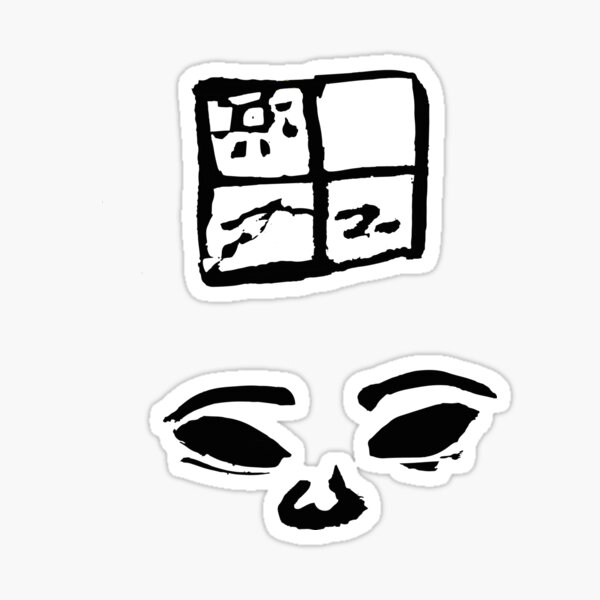 "The Backrooms - Wall eyes & window message" Sticker by thecryptkeeper ...