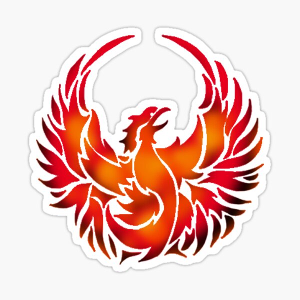 "Phoenix" Sticker for Sale by HaashimZafar | Redbubble
