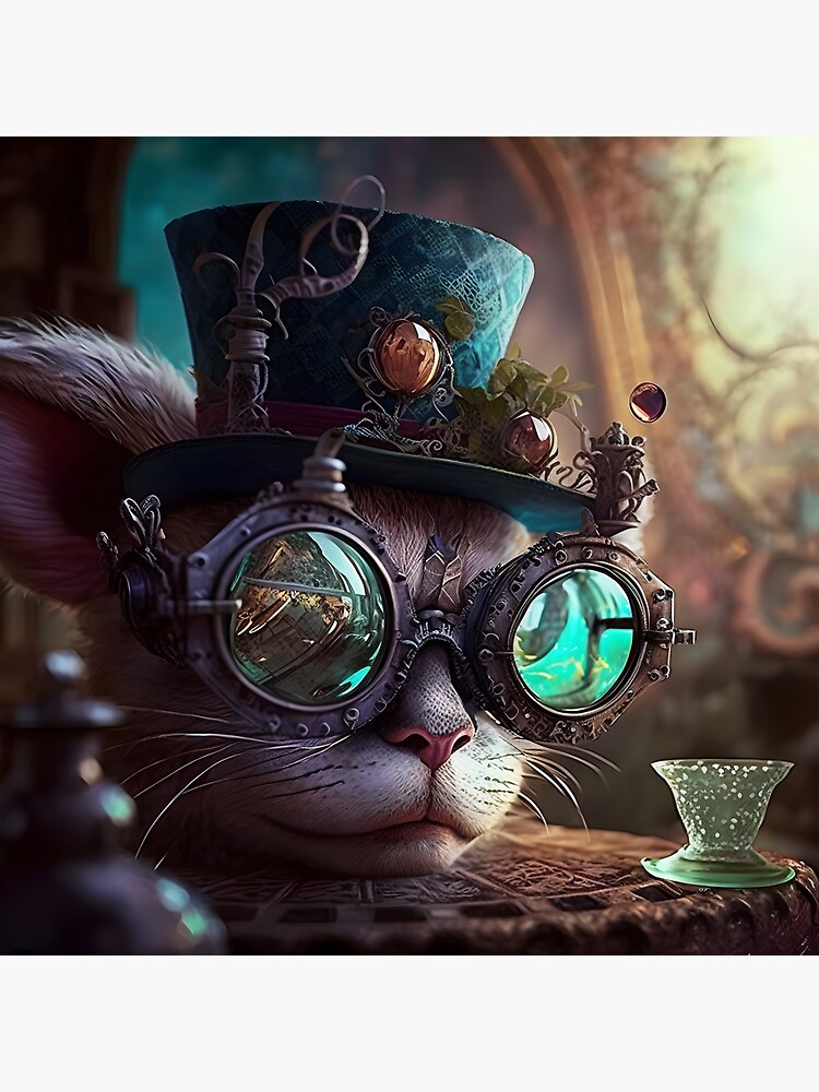 "Steampunk Dormouse Mouse at Mad Hatter's Crazy Tea Party of Alice in ...