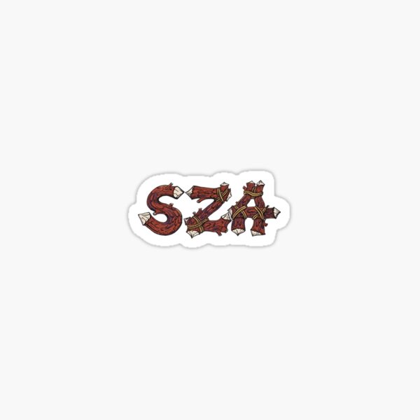 "SZA Logo Wooden Sticker" Sticker for Sale by PopShopBant | Redbubble