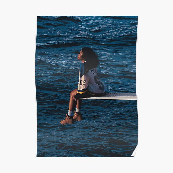 "SZA SOS Album Cover Waves Poster" Poster for Sale by PopShopBant ...