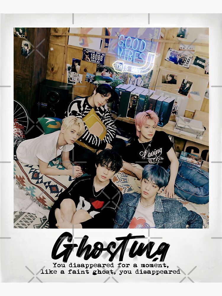 "TXT Ghosting" Sticker for Sale by mymikrokosmos | Redbubble