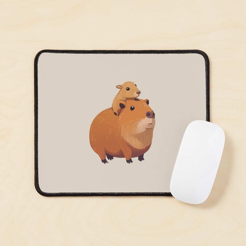 "Cute capybara" Sticker for Sale by CottonHouse | Redbubble