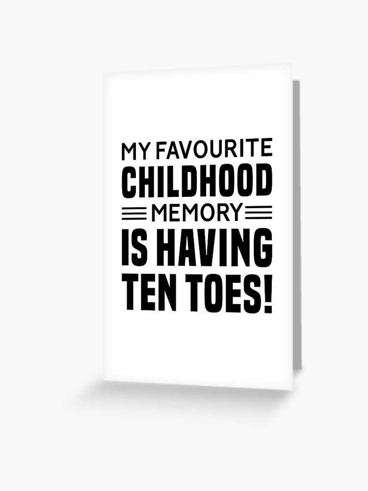 "My Favourite Childhood Memory Is Having Ten Toes - Funny Toe Surgery ...