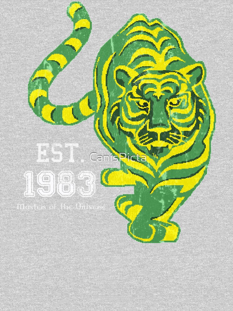 "MOTU Battle Cat He-man Cringer 1983 Tiger Green Yellow Stripes Cartoon ...