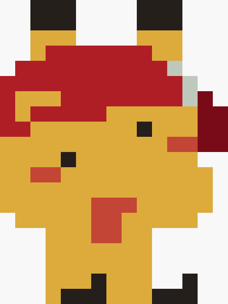 "pipichu with ashes cap" Sticker for Sale by bloopie-hp | Redbubble