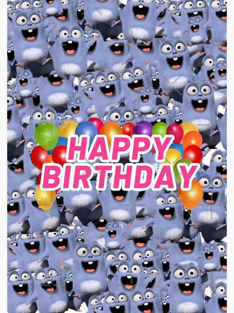 "Happy Lemmings Tabodi and Grizzy Birthday" Sticker for Sale by ...