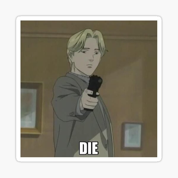 "Monster Johan Liebert" Sticker for Sale by TATAKAEE | Redbubble