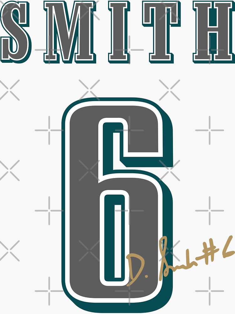 "DeVonta Smith 6 Eagles" Sticker for Sale by fezztee | Redbubble