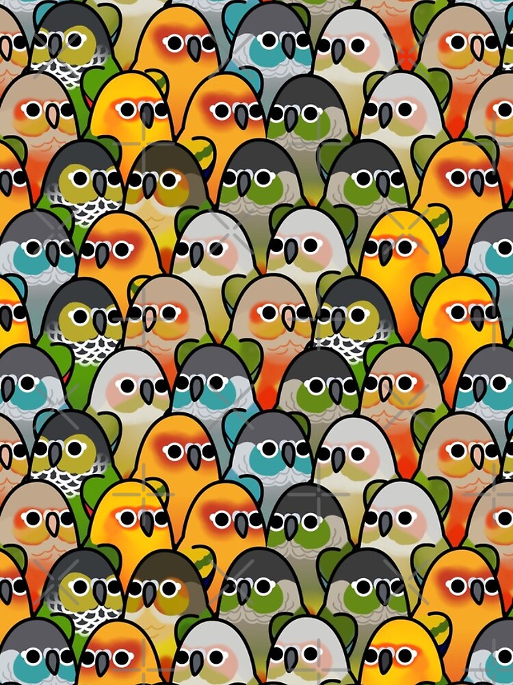 "Too Many Birds! - Conure Squad" iPhone Case for Sale by MaddeMichael ...