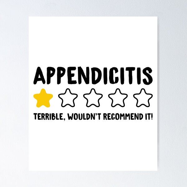 Appendicitis Memes Funny Appendicitis Surgery Gift Appendix" Art