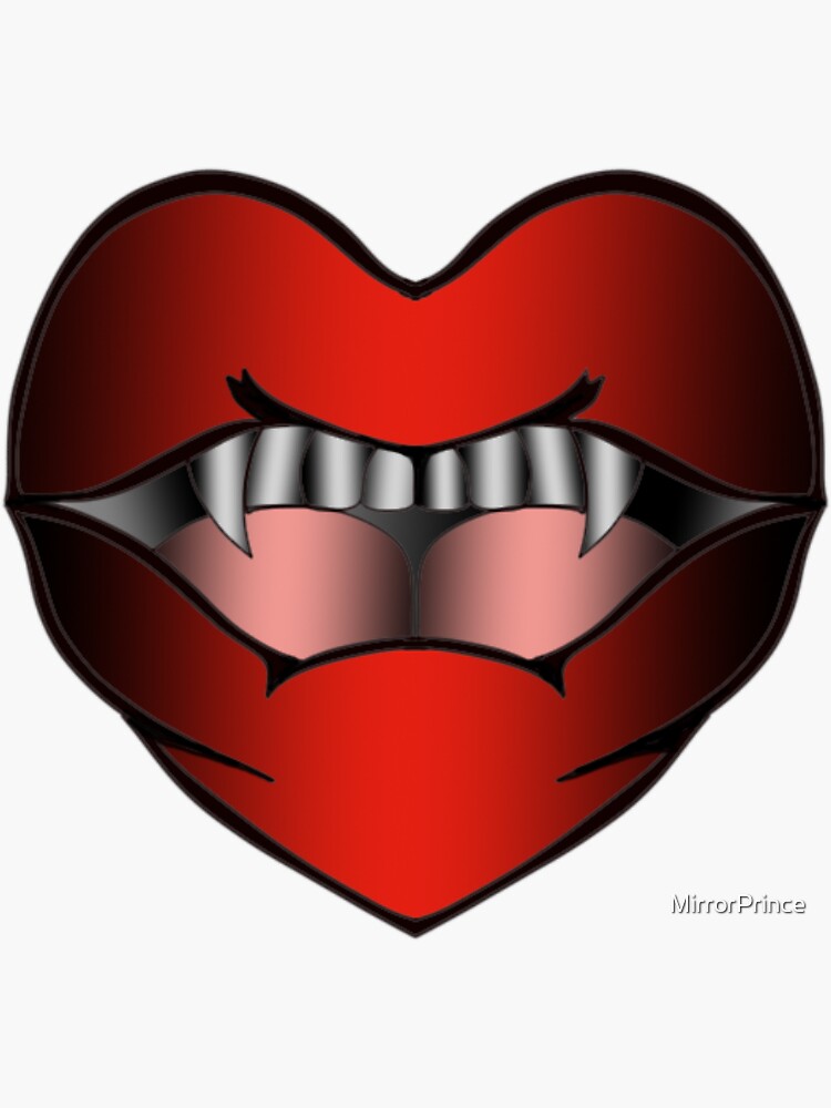 "Love Bites" Sticker for Sale by MirrorPrince | Redbubble
