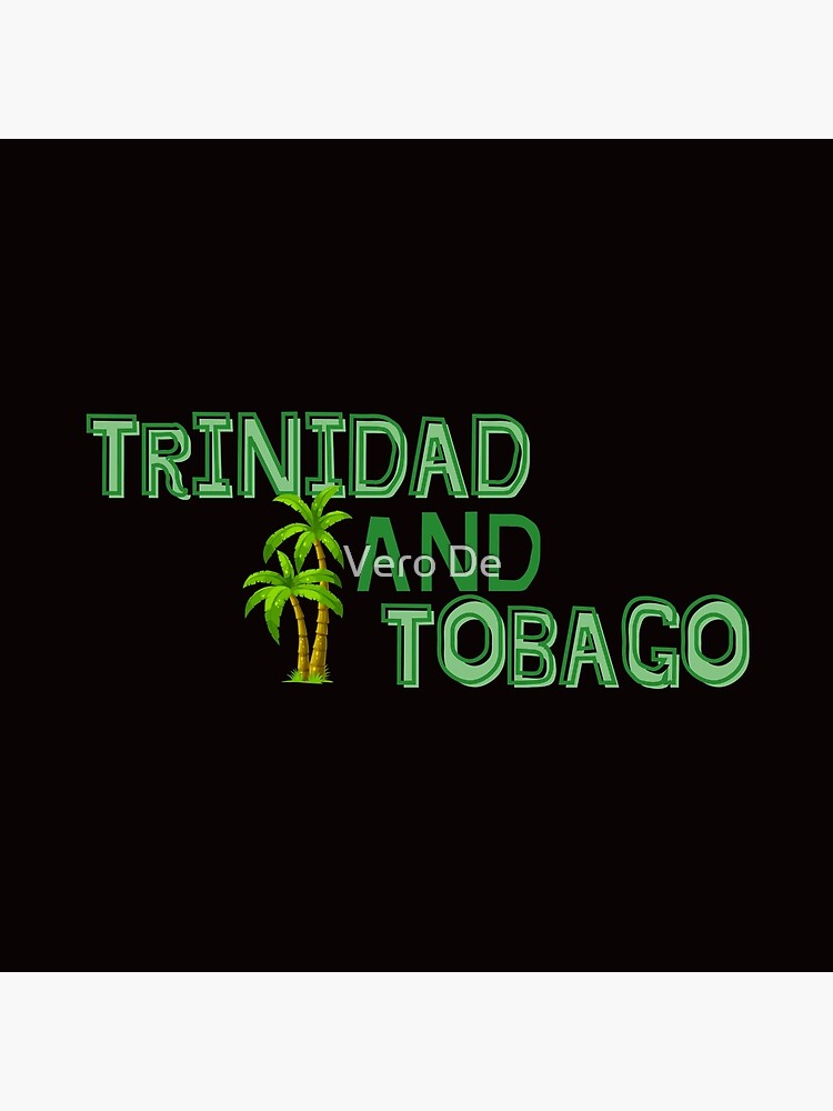 "Trinidad and Tobago with Coconut Trees - Cute Trini" Poster for Sale ...