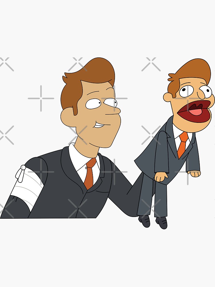 "Brett & Little Brett - Inside Job" Sticker for Sale by Inna Zoldyck ...