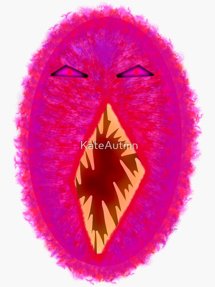 "Jelly demon pink" Sticker for Sale by KateAutmn | Redbubble