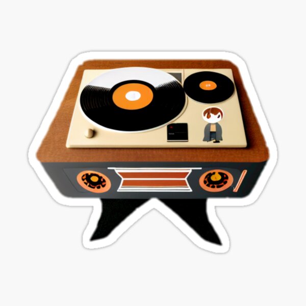 "record player" Sticker for Sale by tenellsmith | Redbubble