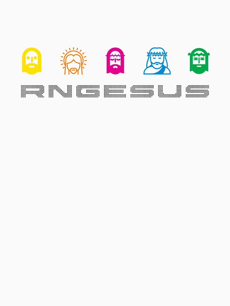 "RNGesus - black text" T-shirt for Sale by shaver | Redbubble | gaming ...
