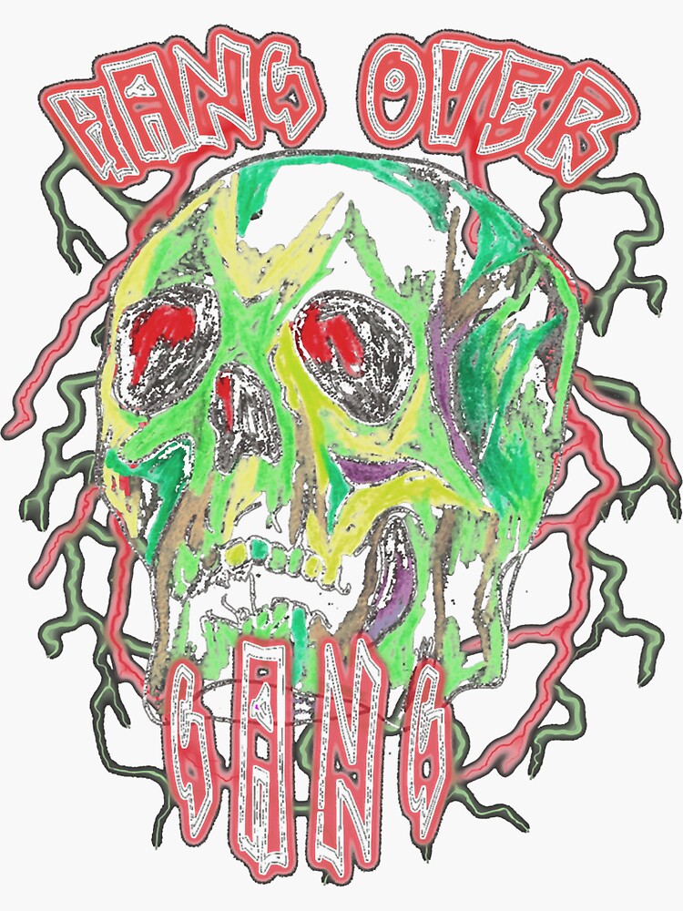 "Tom MacDonald Crayola Hang Over Gang" Sticker for Sale by HoseofCelts ...