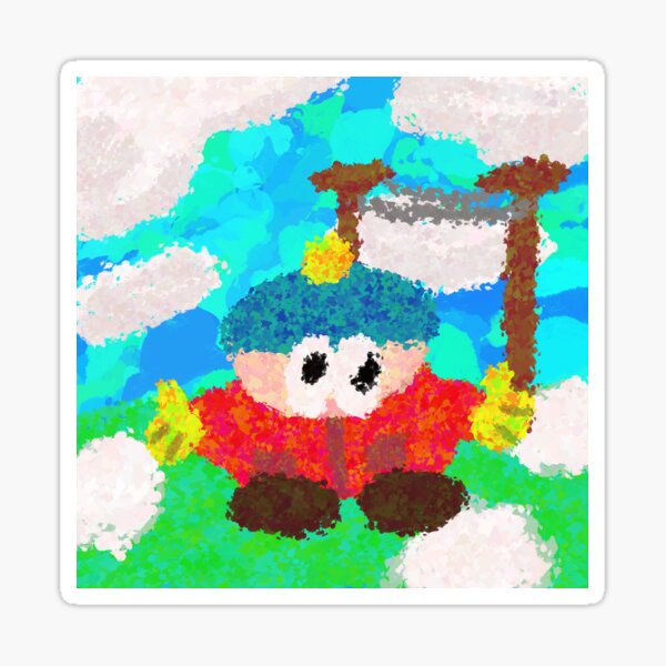 "Eric Cartman (plushie design)" Sticker for Sale by Popthebop | Redbubble