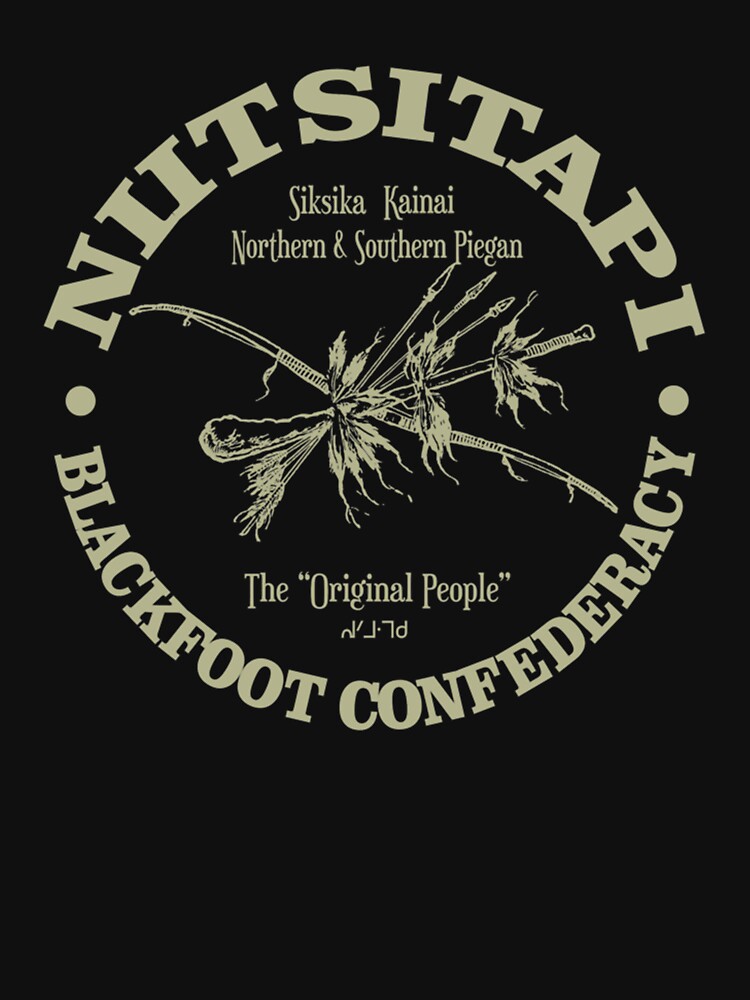 "Retro Blackfoot Niitsitapi (Blackfoot)(NA) Gift Fan" Essential T-Shirt ...